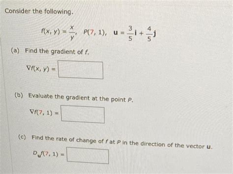 Solved Consider The Following F X Y Yx P U I J Chegg