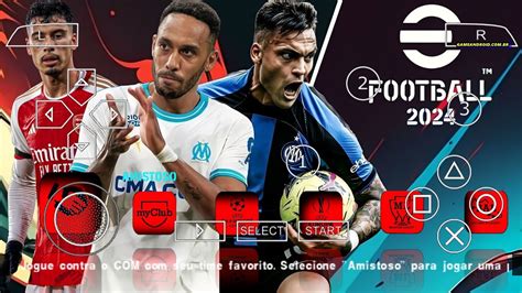 EFOOTBALL PES 2024 PPSSPP EUROPEUS ATUALIZADO E KITS 23 24 ELENCOS