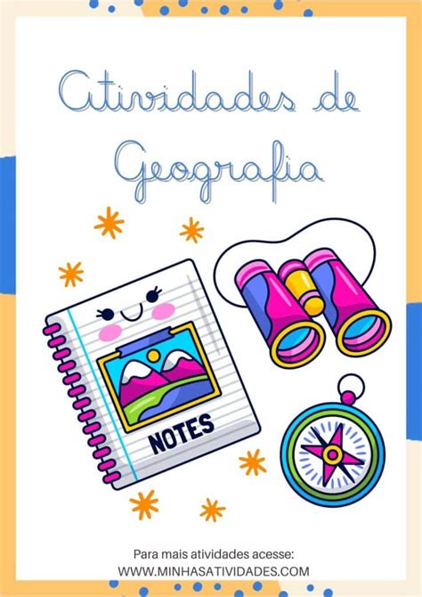 Atividades Capas De Geografia Para Imprimir