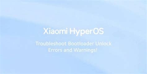 Hyperos Bootloader Instructions For Dealing With Errors And Warnings