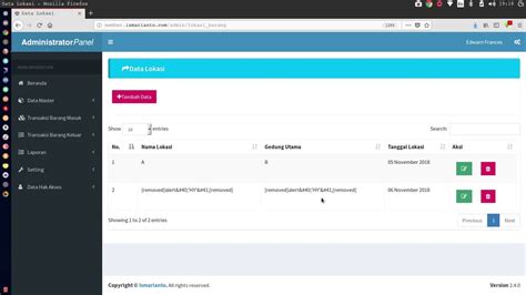 aplikasi inventory barang berbasis web dengan php dan