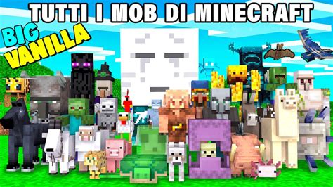 COLLEZIONO TUTTI I MOB DI MINECRAFT NELLA BIG VANILLA YouTube