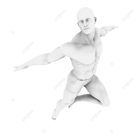 Superhero Pose With A Man In 3d Render Illustration Photo Background