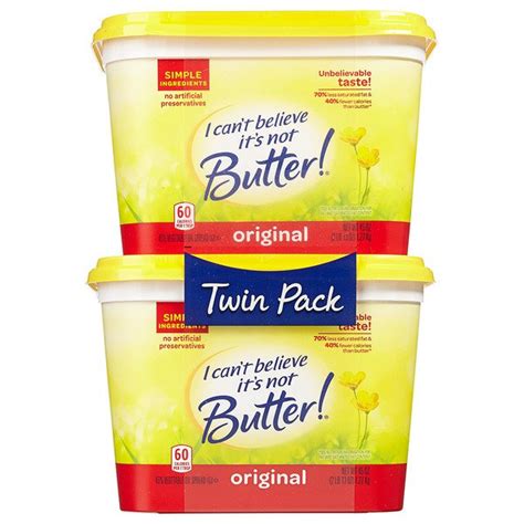 I Can T Believe It S Not Butter Original 2 X 45 Oz Costco Food Database