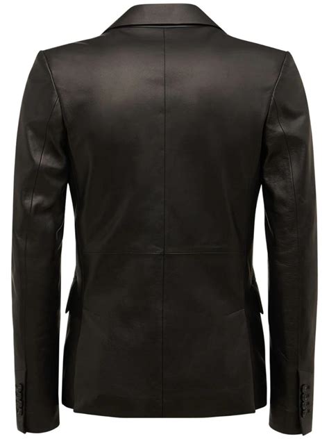 아미리 남성 가죽 자켓 DOUBLE BREASTED LEATHER BLAZER AMIRI