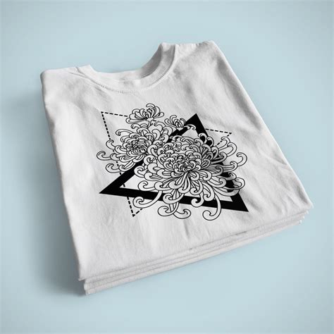 Diseños para sublimar Remeras Pack 130 Flores y geometría