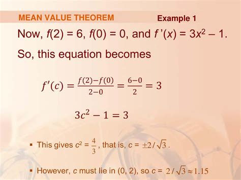 4 6 the mean value theorem ppt download