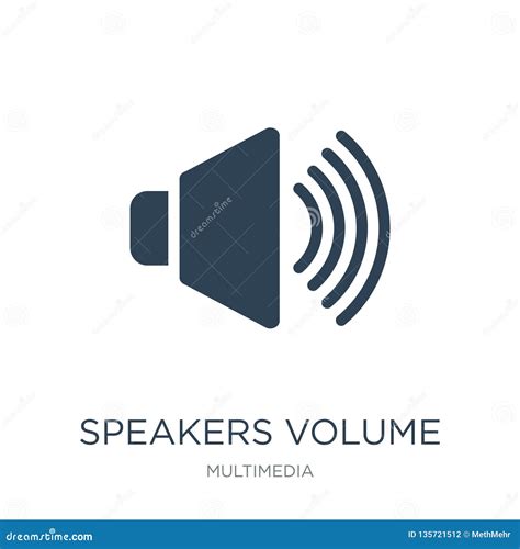 Speakers Volume Icon In Trendy Design Style Speakers Volume Icon