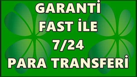 Garanti Fast ile Para Gönderme İşlemi Hafta Sonu EFT Yapılır Mı Fast