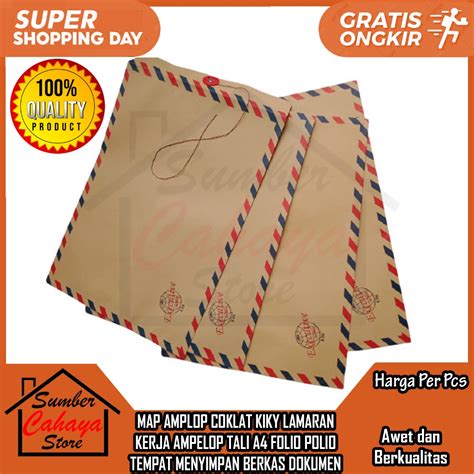 Jual Map Amplop Tali Cokelat Am 310 Kiky Executive Coklat Folio Doubel