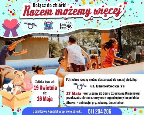 Zbiórka charytatywna dla Domu Dziecka dla Małych Dzieci Warsztatkowo