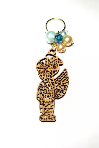 Llaveros Angelito De La Guarda Recuerdo Bautizo Baby Shower En Venta En