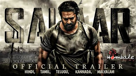 Salaar Official Trailer Telugu Prabhas Sruti Hassan Prashanth