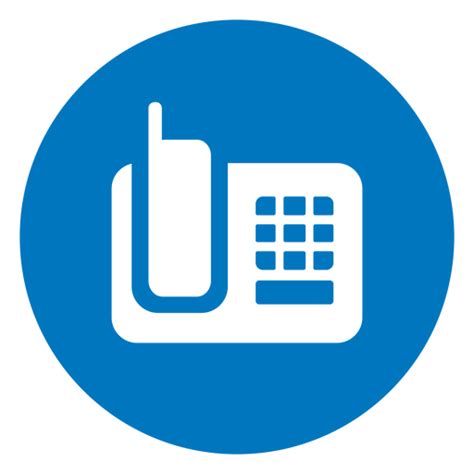Icono de teléfono azul Descargar PNG SVG transparente