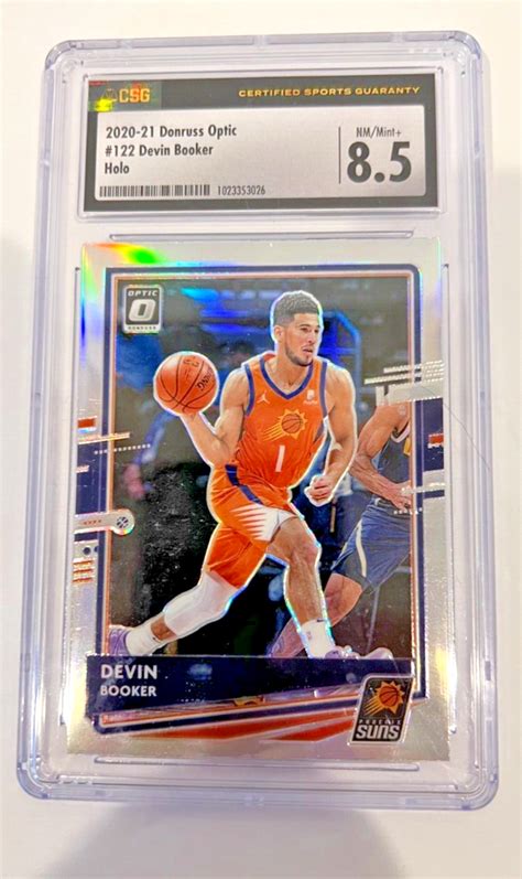 2020 21 Panini Donruss Optic Holo Prizm Devin Booker 122 CSG 8 5 EBay