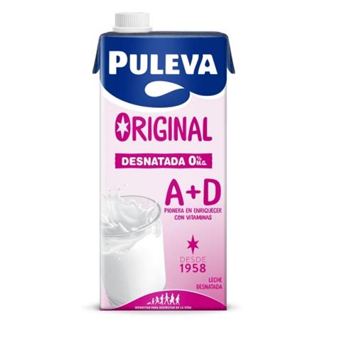 Leche Desnatada Con Vitaminas A D Puleva Brik 1 L Supermercado