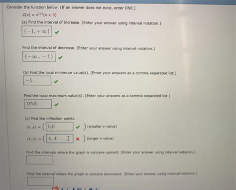 solved consider the function below if an answer does not