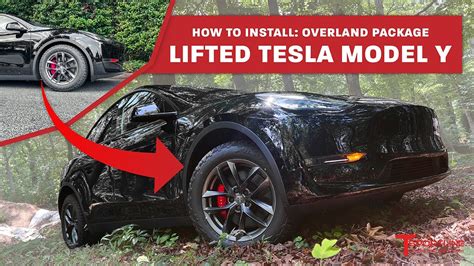 Overland Lifted Tesla Model Y Step By Step Suspension Lift Kit Off