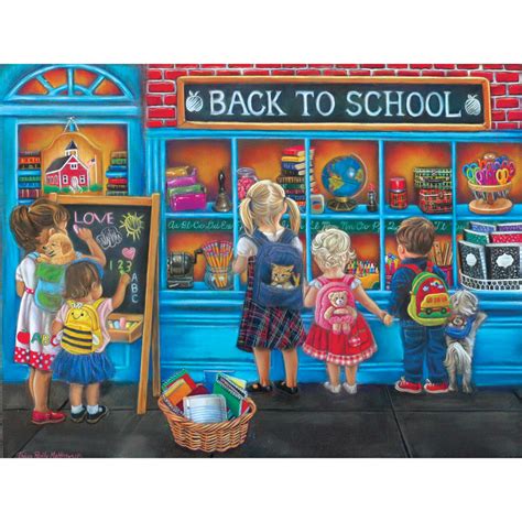 Back To School Large Piece Jigsaw Puzzle Spilsbury