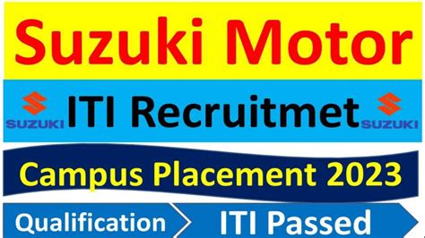 Suzuki Motor Gujarat Latest Campus Placement Gorakhpur Campus