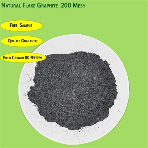 Natural Graphite Powder 200mesh Flake Graphite For Casting Coated Sand