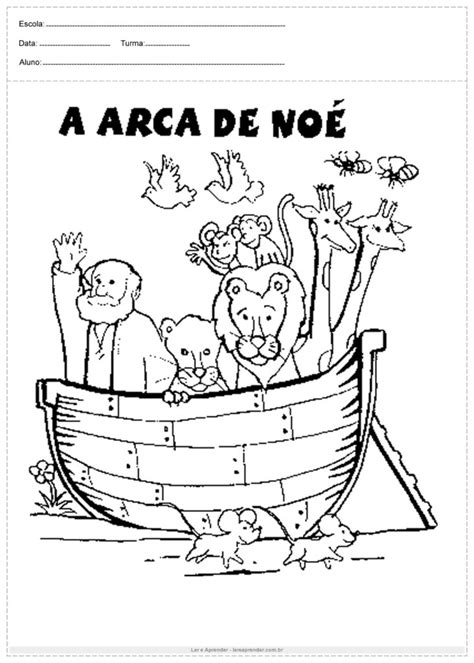 Desenhos Bíblicos para colorir Atividades Educativas Ler e Aprender