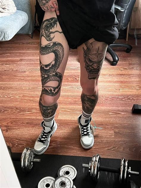 Leg Sleeve Tattoo Knee Tattoo Leg Tattoo Men Calf Tattoo Tattoo