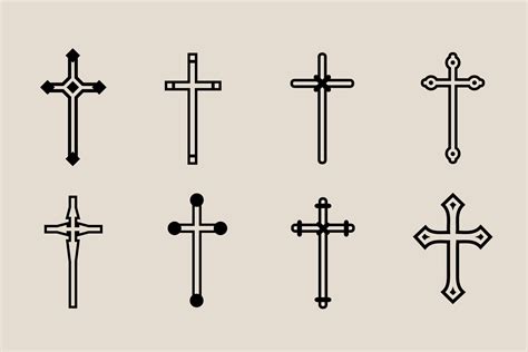 Decorative Crucifix Religion Catholic Symbol Christian Crosses