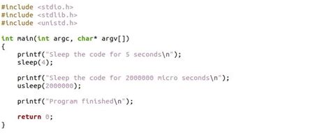 the usleep 3 function in c