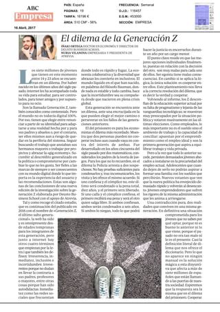 El dilema de la generación z abc opi i ortega 16 abril 16196 PDF