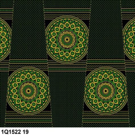 THREE CATS CW19 GREEN GOLD BLACK SHWESHWE PANELS Q1522 19 D I