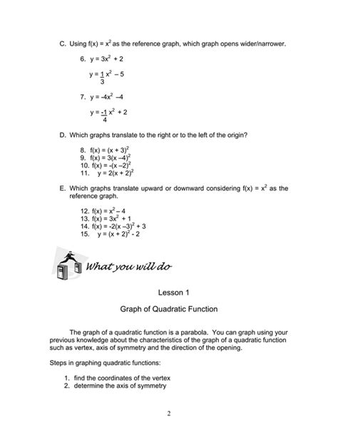 module 2 quadratic functions pdf
