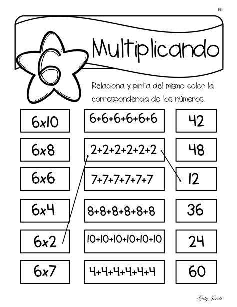 CUADERNO APRENDO LAS TABLAS DE MULTIPLICAR DE 100 PÁGINAS 63