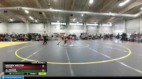 120 Lbs Champ Round 2 AJ Hague Riverdale Ridge Vs Hayden Welton