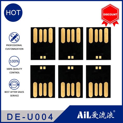 Semi Finished USB Flash Drive 2GB 4GB 8GB Black Colloidal Chip Long