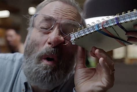 Lucky Hank Trailer Bob Odenkirk Gets The Spiral Bound Book Thrown At