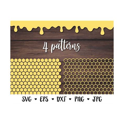 Honeycombs SVG Honey Drips Svg Cut Files Honeycomb Pattern S Inspire