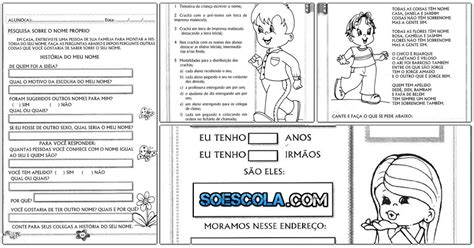 10 ATIVIDADES PARA TRABALHAR IDENTIDADE Atividades Escolares