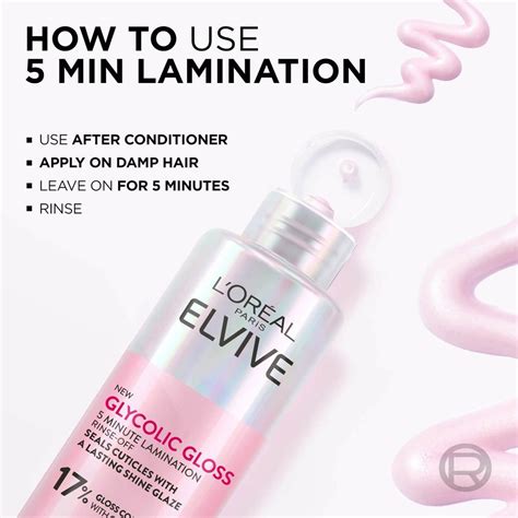 L Oréal Paris Elvive Glycolic Gloss Rinse Off 5 minute Lamination