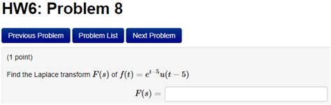 solved hw6 problem 7 previous problem problem list next