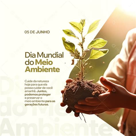 Social Media Dia Mundial Do Meio Ambiente Podemos Proteger PSD Editável