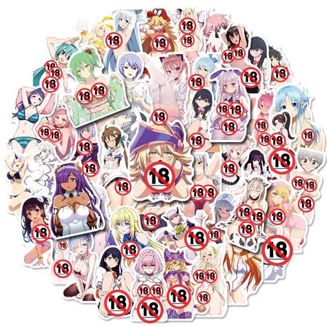 10 30 50pcs Hentai Sexy Girls Anime Stickers Waifu Decal DIY Motorcycle
