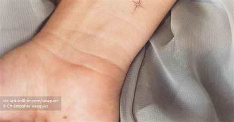 Minimalistic Stars Tattooed On The Wrist Fine Line