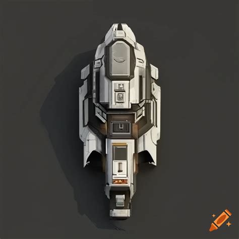 Top Down View Space Ship In A Dark Sci Fi Style On Craiyon
