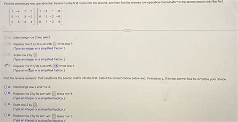 [solved] find the elementary row operation that transforms the first matrix course hero