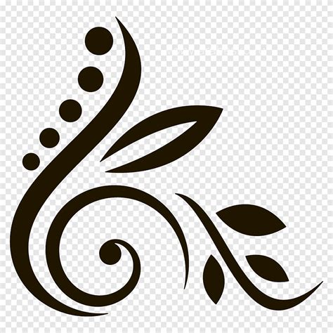 Dise O Floral Adorno De Flores Monograma Hoja Fotograf A Png Pngegg