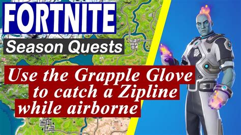 Use The Grapple Glove To Catch A Zipline While Airborne Fortnite