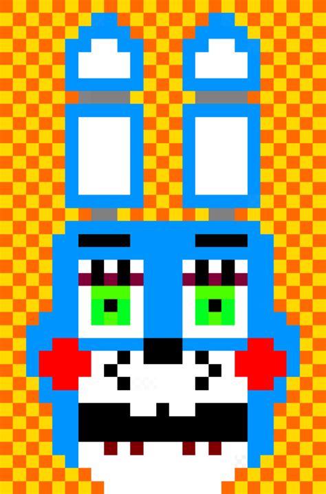 Toy Bonnie Head Pixel Art By DimensionalSkull On DeviantArt