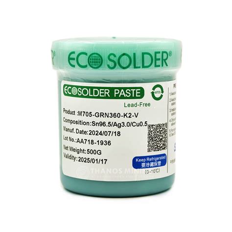 Senju Solder Paste M Grn K V
