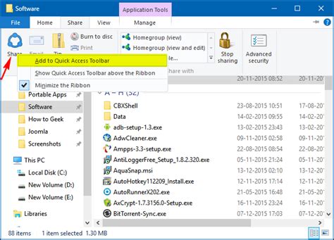 How To Customize File Explorers Quick Access Toolbar In Windows
